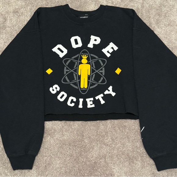 kush | Tops | Kush Friendly Dope Society Cropped Sweater | Poshmark